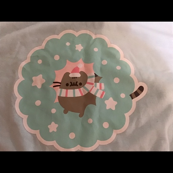 Pusheen | Tops | Nwt Light Blue Pusheen Cat Winter Long Sleeve Tee ...